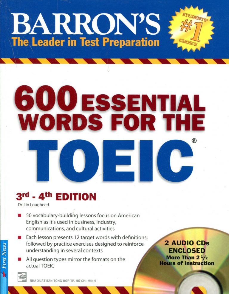 600 từ vựng TOEIC PDF (Essential Words For The TOEIC) mới nhất