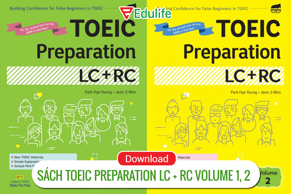 Download Toeic Preparation LC + RC VOLUME 1, 2