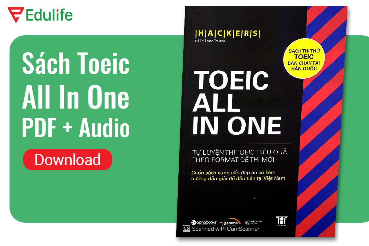 Download sách Toeic All In One pdf + Audio bản chuẩn 2023