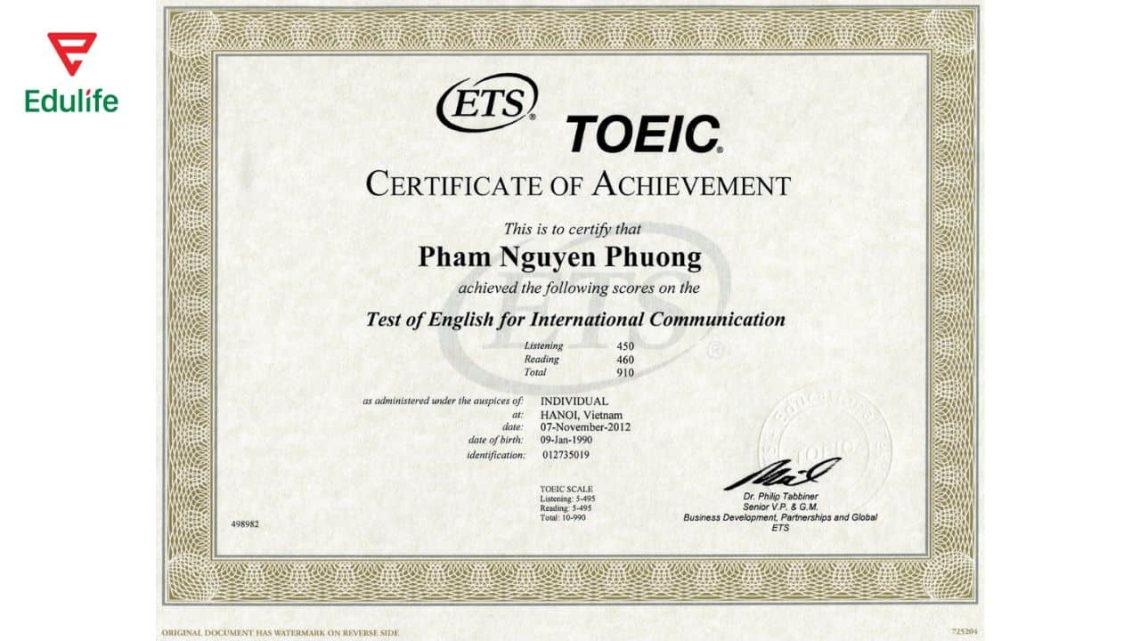 Cách ghi chứng chỉ TOEIC trong CV trên TopCV với 4 bước