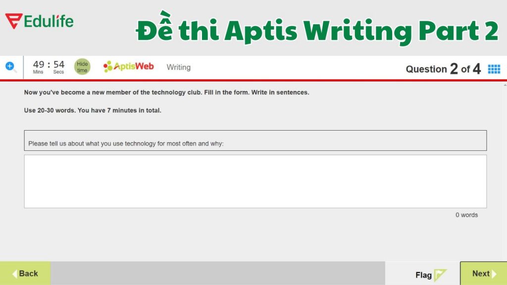 Giới thiệu Aptis Writing Part 2: cấu trúc, mẹo thi chi tiết