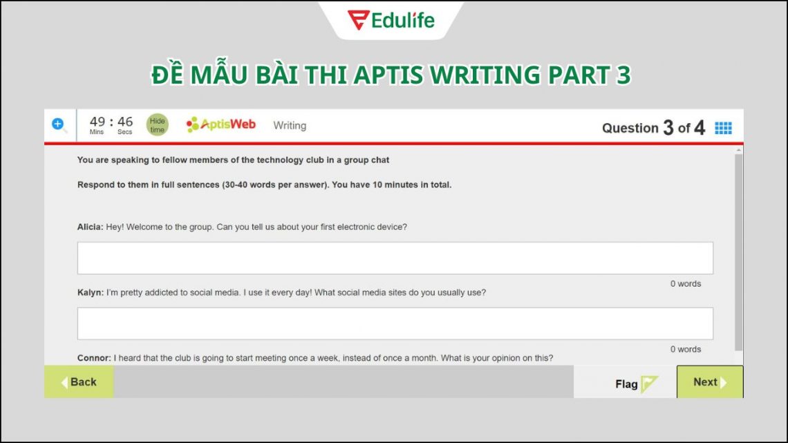 Giới thiệu Aptis Writing Part 3: cấu trúc, mẹo thi chi tiết